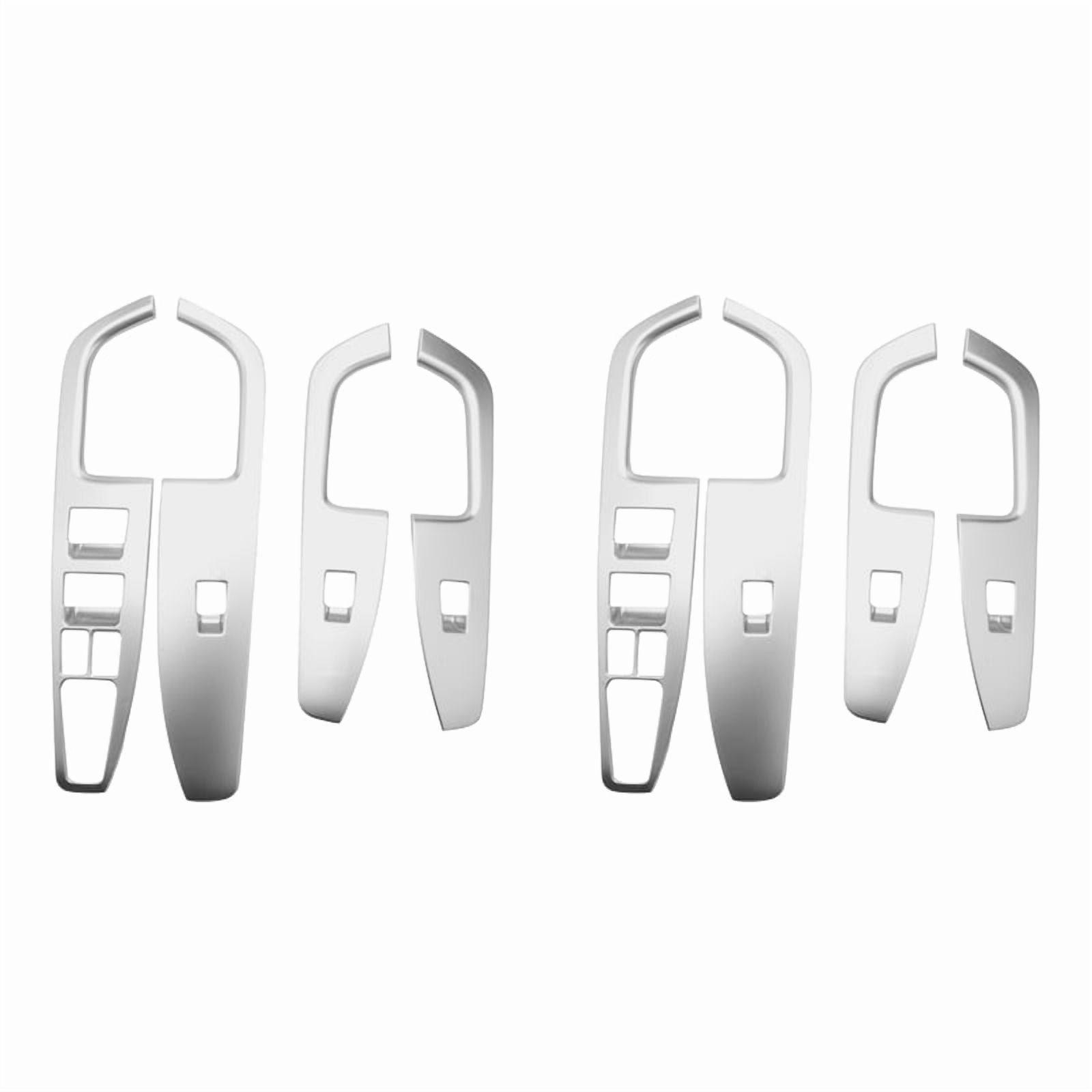8x for 2016-2020 Silver Window Lift Switch Button Panel Cover Trim ...