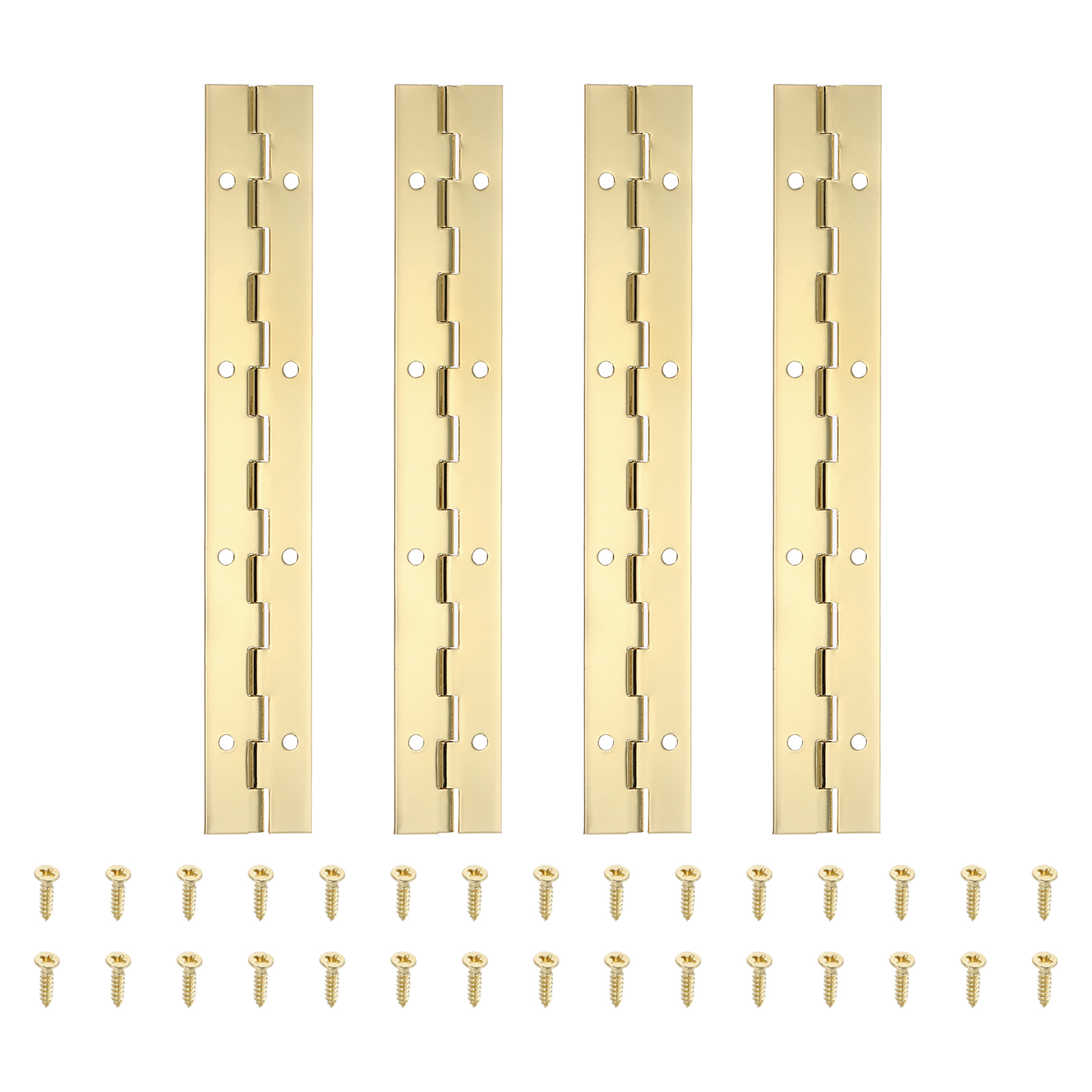 8x1.2 Inch Piano Hinge,4 Pcs Continuous Hinge with Holes for Piano Gate ...