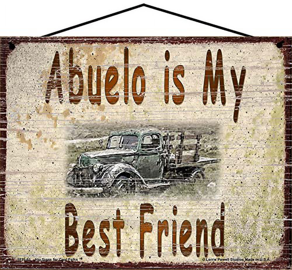 8x10 Abuelo is my Best Friend Sign, Vintage Style Home Décor for ...