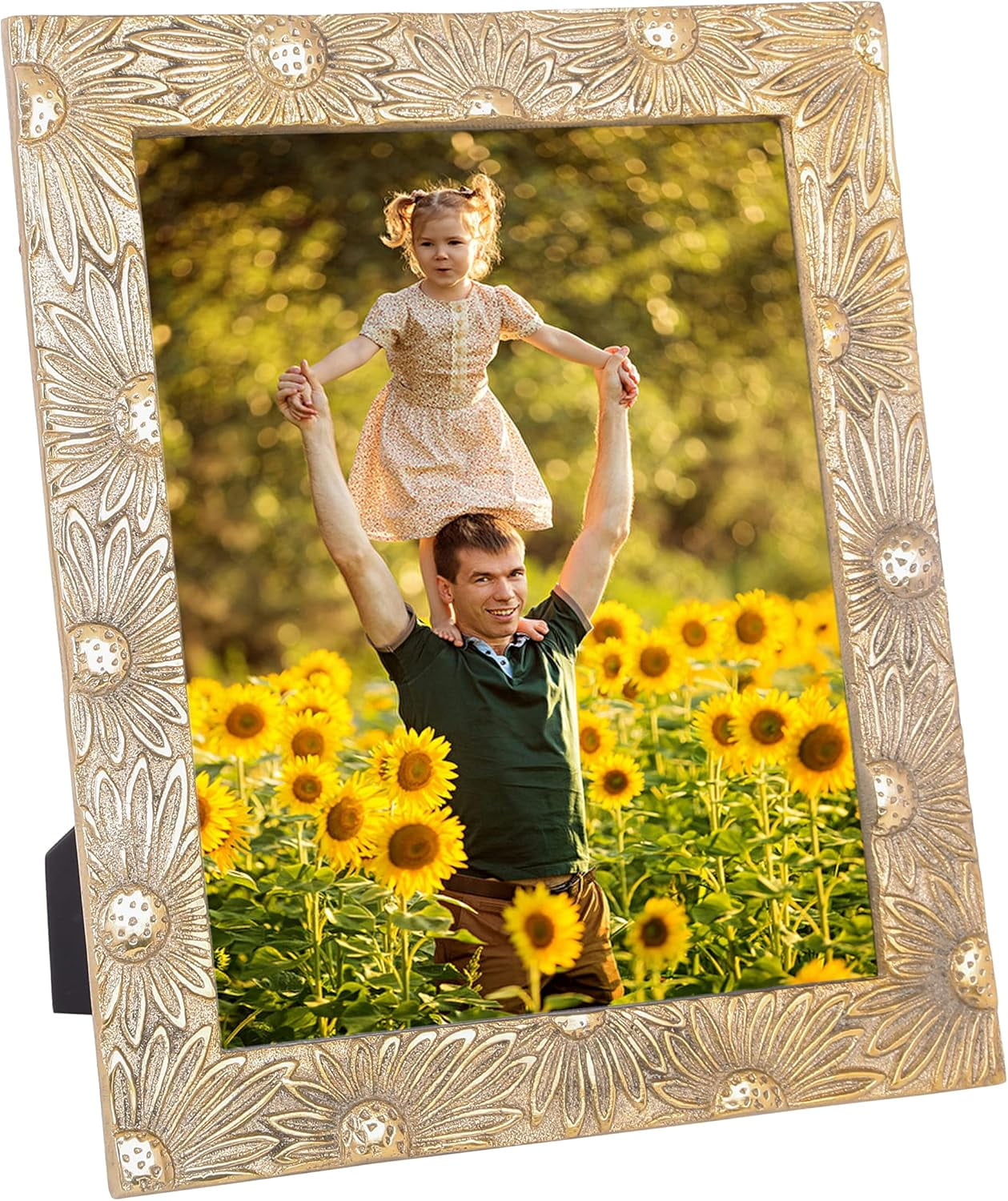 8x10 Antique Black Gold Picture Frame - Sunflower Metals Frame, Elegant ...