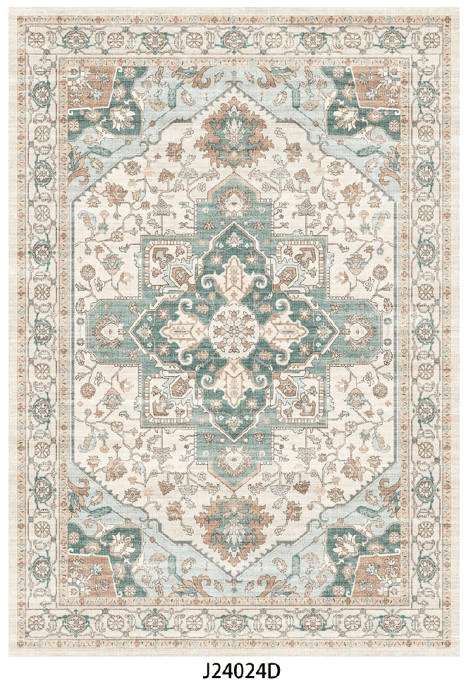 8x10 Area Rug Living Room Rugs - Washable Boho Rug Vintage Oriental ...