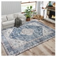 8x10 Area Rug Vintage Washable Rug Non-Slip Carpet Living Room Bedroom ...