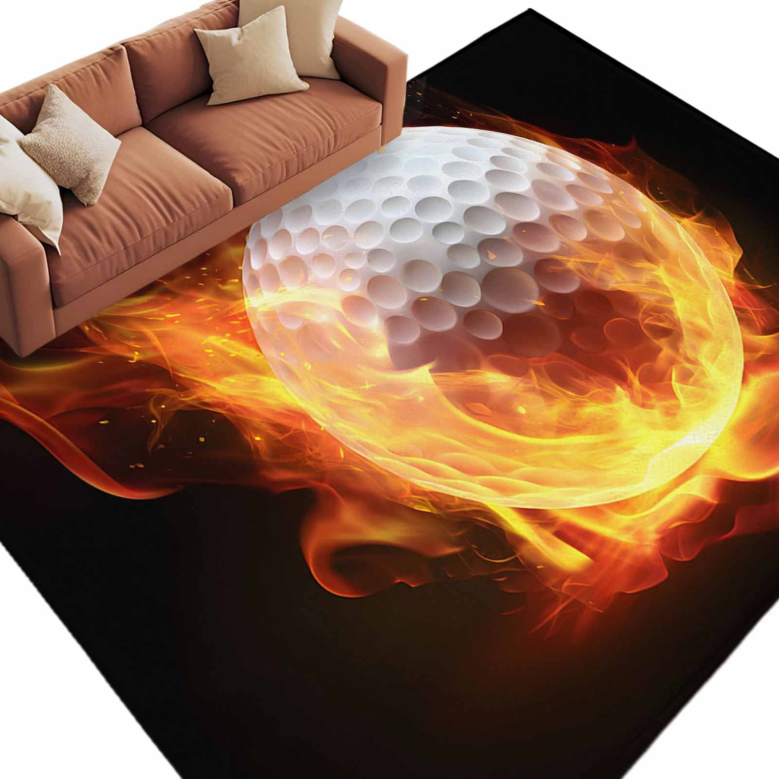 8x10 Area Rugs for Living Room, Golf Ball Non Slip Area Rugs for ...