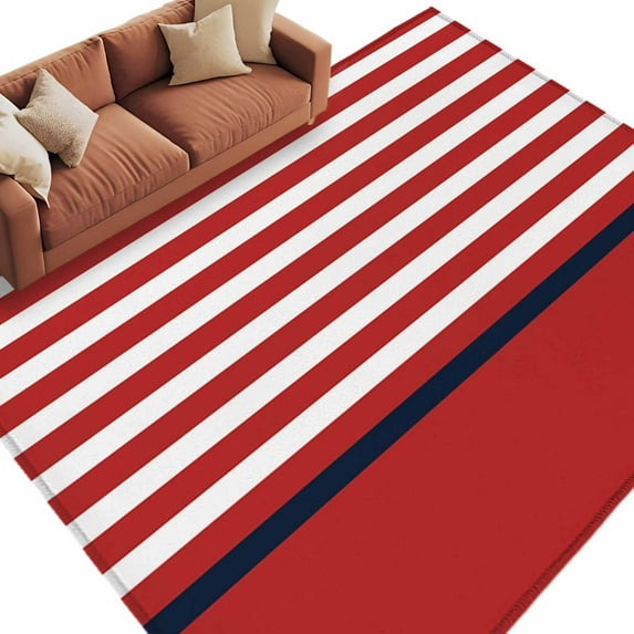 8x10 Area Rugs for Living Room, Nautical Anchor Non Slip Area Rugs for ...