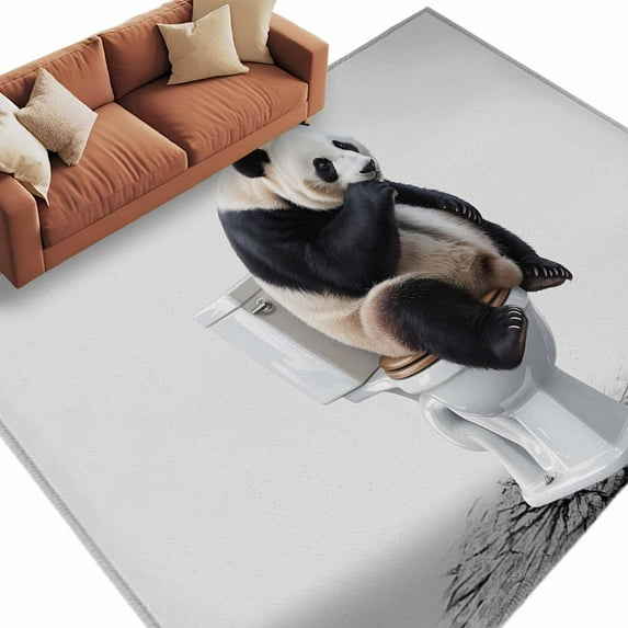 8x10 Area Rugs for Living Room, Panda Non Slip Area Rugs for Kitchen ...