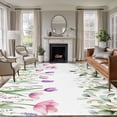 8x10 Area Rugs for Living Room, Spring Flowers Non Slip Area Rugs for ...