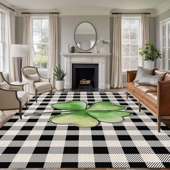 8x10 Area Rugs for Living Room, St. Patrick's Day Non Slip Area Rugs ...