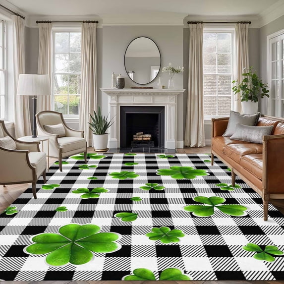 8x10 Area Rugs for Living Room, St. Patrick's Day Non Slip Area Rugs ...