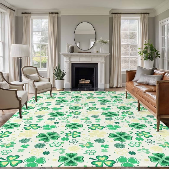 8x10 Area Rugs for Living Room, St. Patrick's Day Non Slip Area Rugs ...