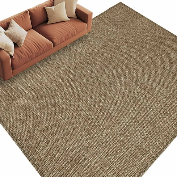 8x10 Area Rugs for Living Room, Vintage Brown Non Slip Area Rugs for ...