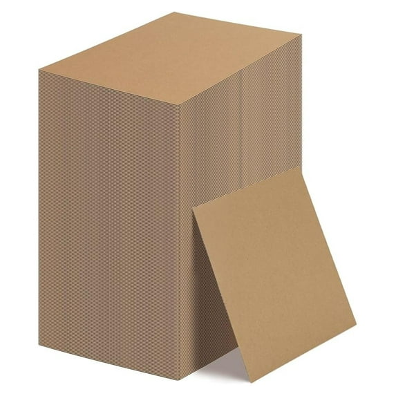 8x10 Browm Corrugated Cardboard Sheets, Flat Card Boards Inserts for ...