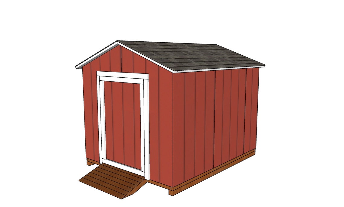 8x10 Cheap Shed Plans Small Easy Garden Storage Shed Plans for Backyard ...