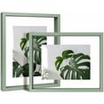 8x10 Floating Frames Set of 2, Double Plexiglass Picture Frame, Made of ...