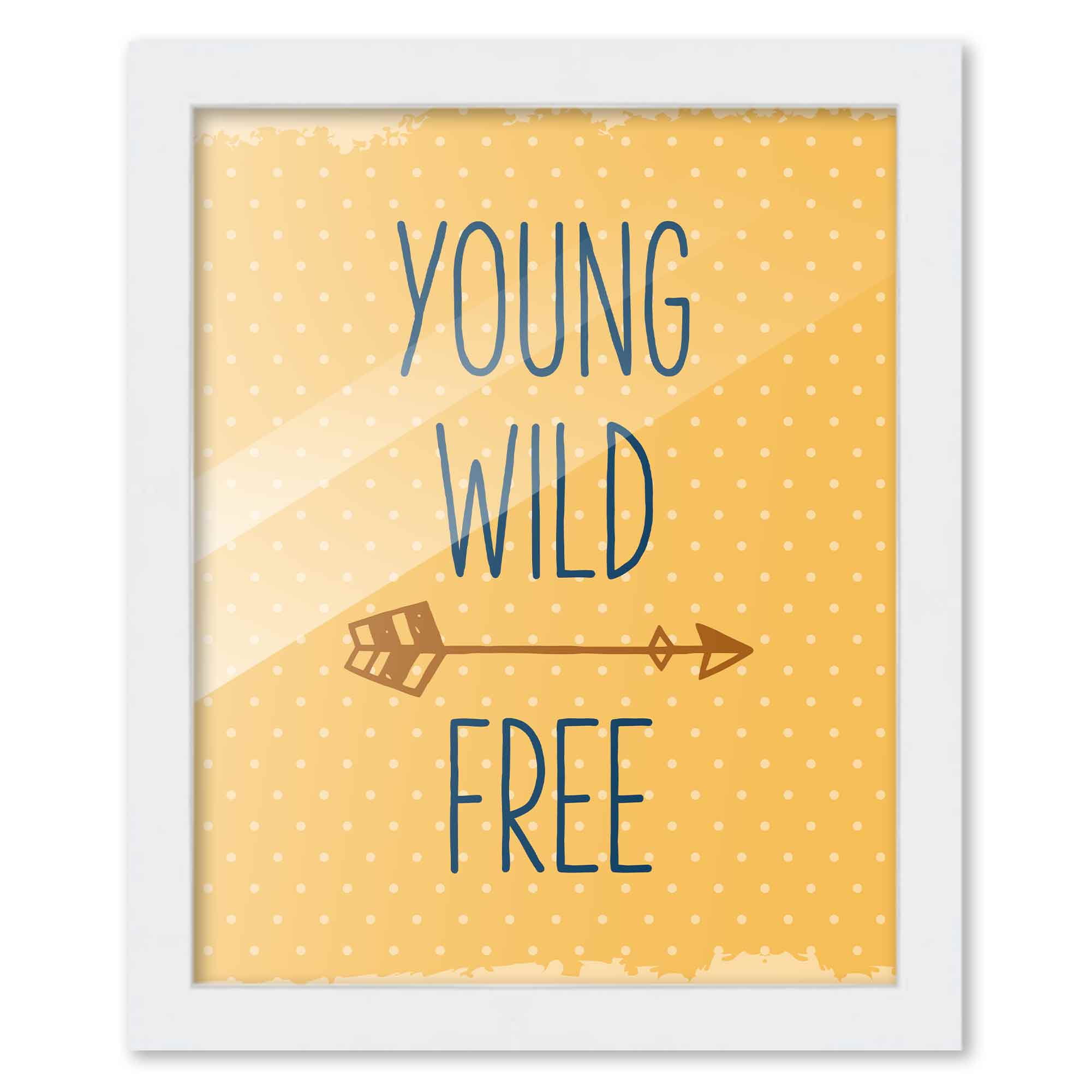 8x10 Framed Nursery Wall Adventure Boy Young Wild & Free Poster in ...