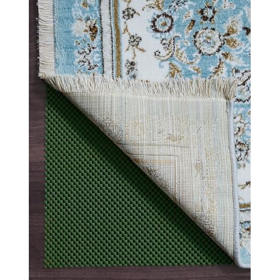8x10 Ft Rug Pad Gripper for Hardwood Floors, Non Slip Dark Green Rug ...