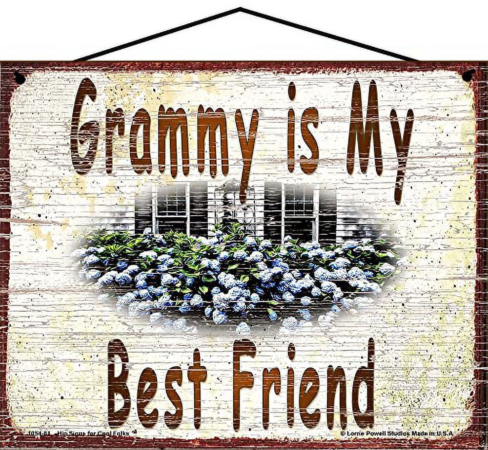 8x10 Grammy is My Best Friend Hydrangea Floral Decorative Sign ...