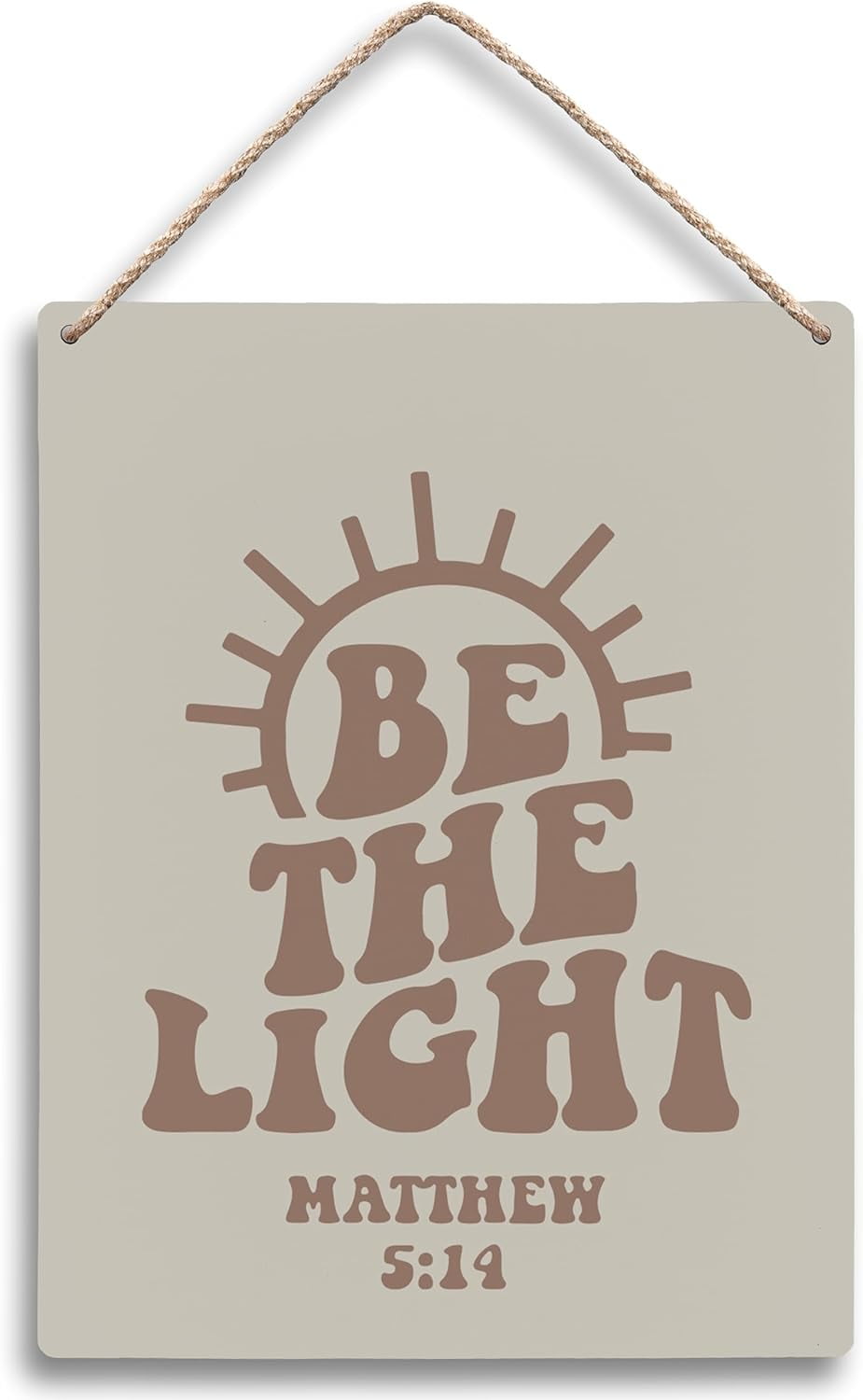 8x10 Inch Be The Light Christian Bible Verse Hanging Wooden Signs ...
