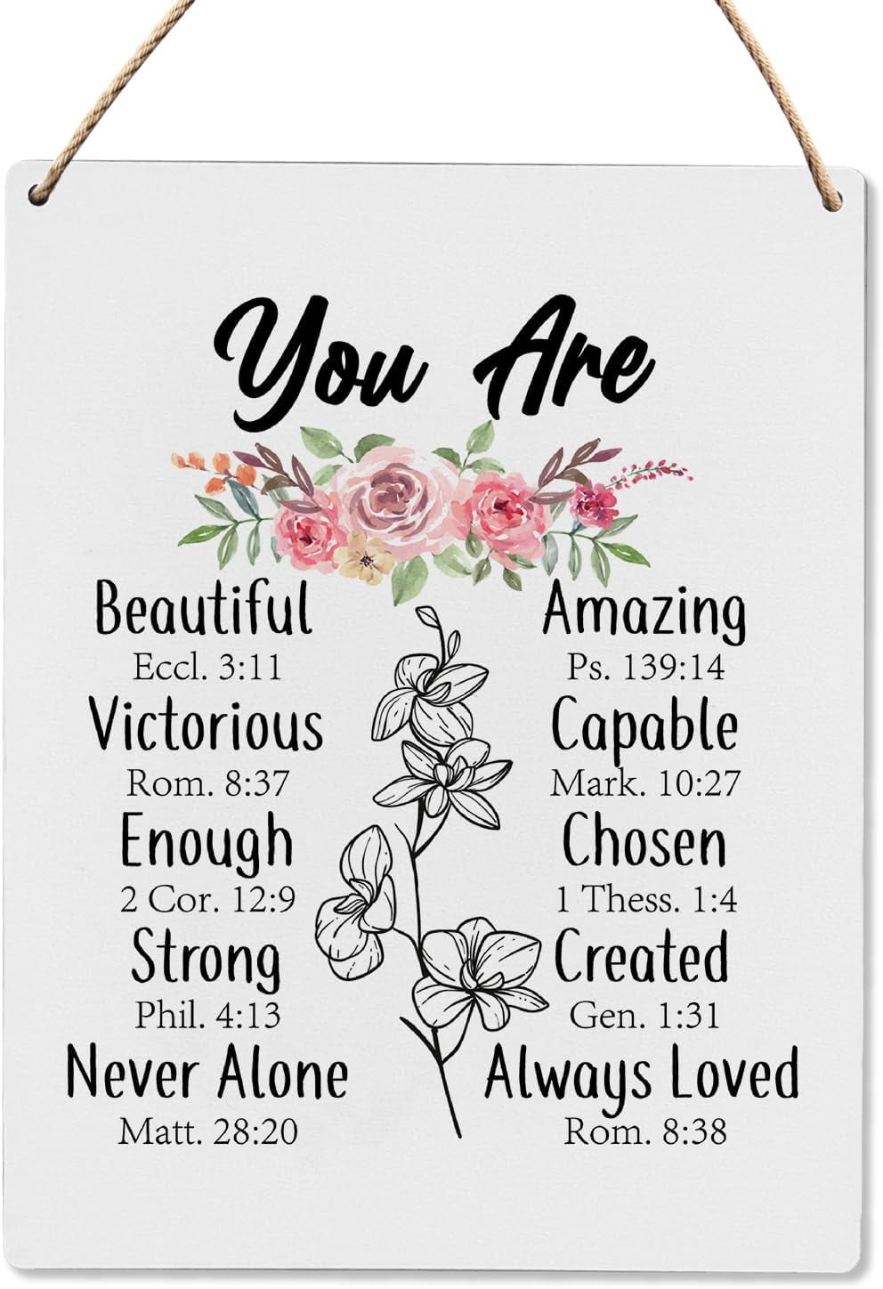 8x10 Inch Bible Verses Wall Decor, Christian Wall Art Decor ...