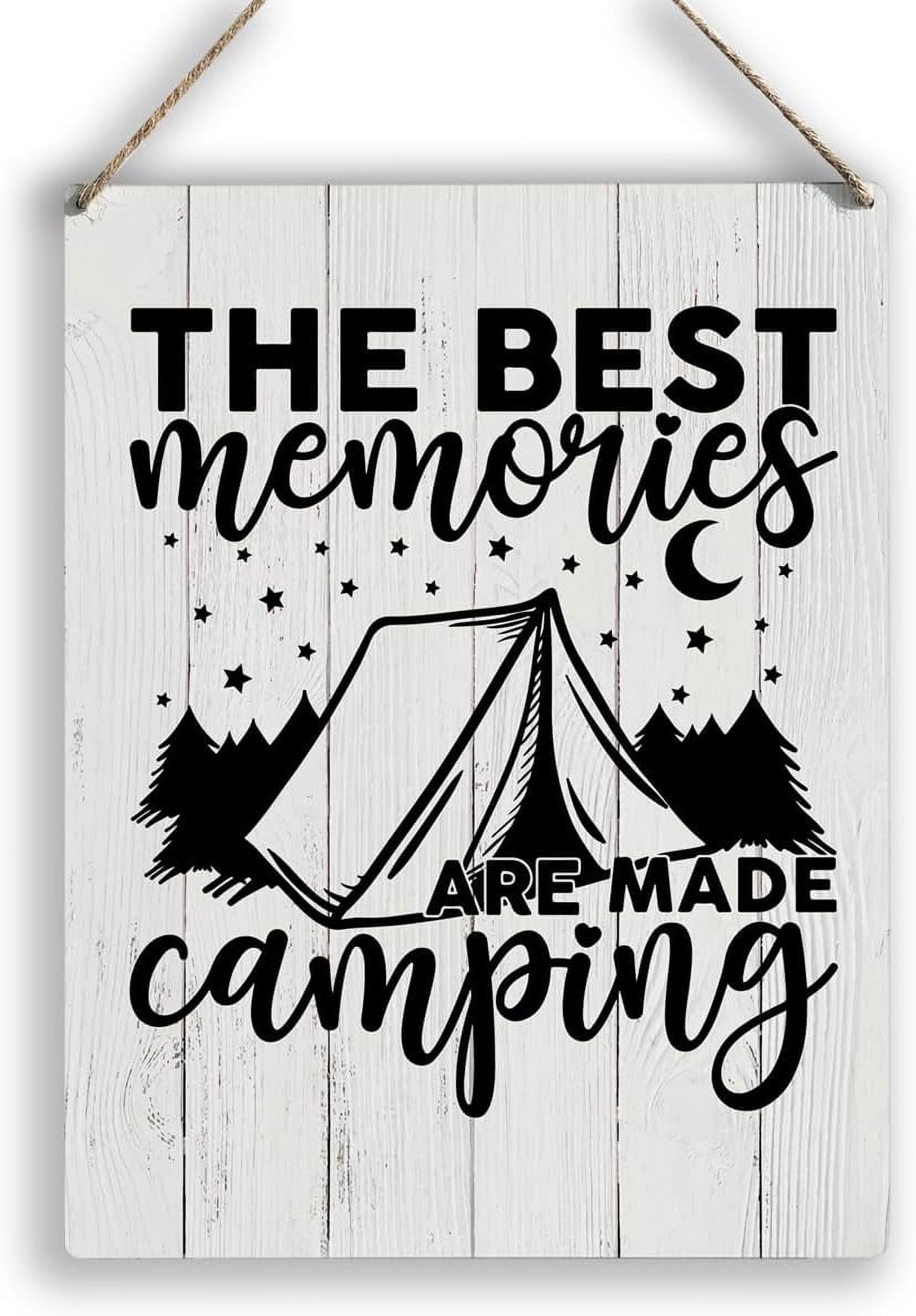 8x10 Inch Camper Camp Wooden Rustic Signs Home Wall Decor, Country ...