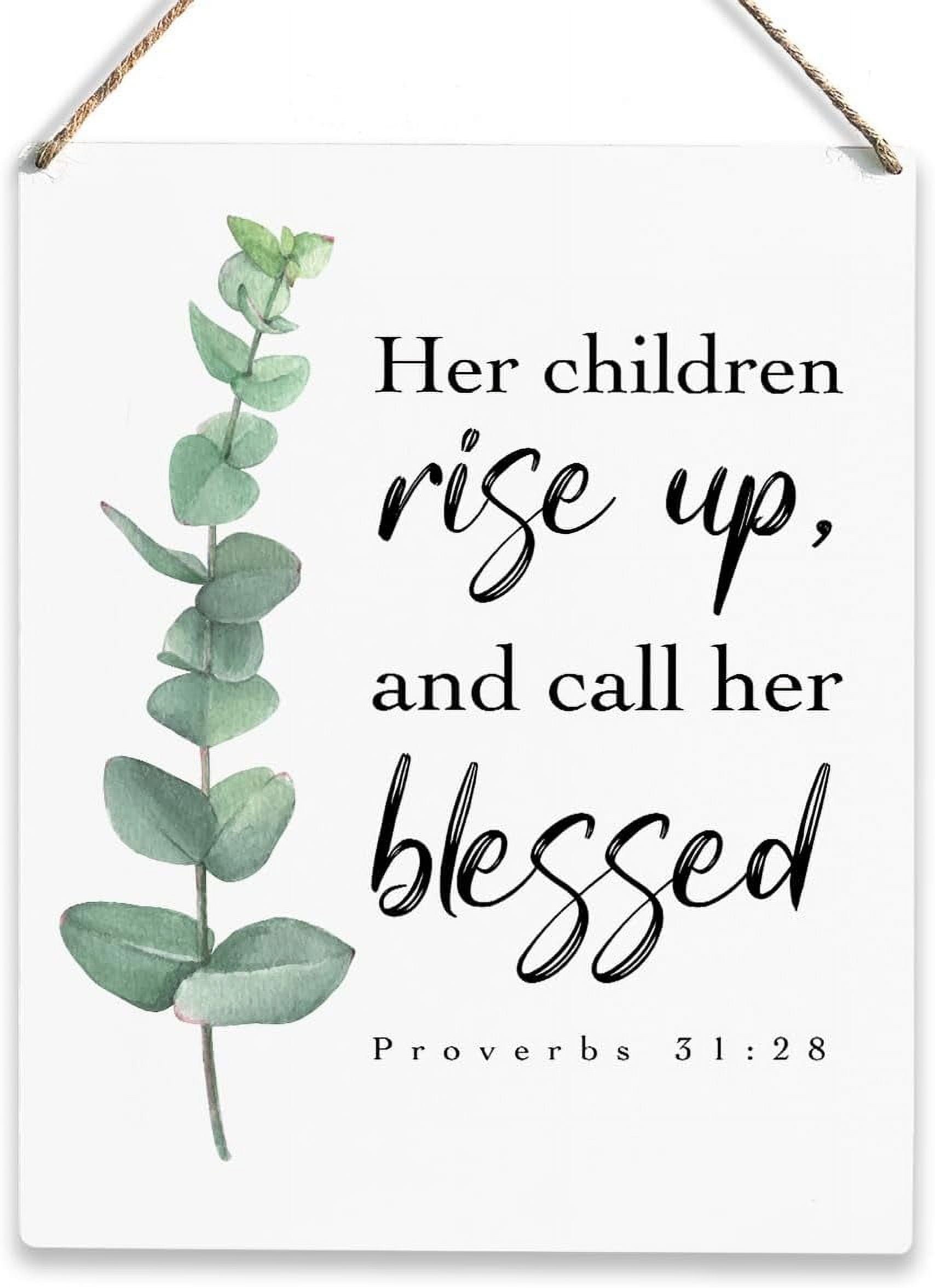 8x10 Inch Christian Inspirational Quotes Wall Art Motivational Rustic ...