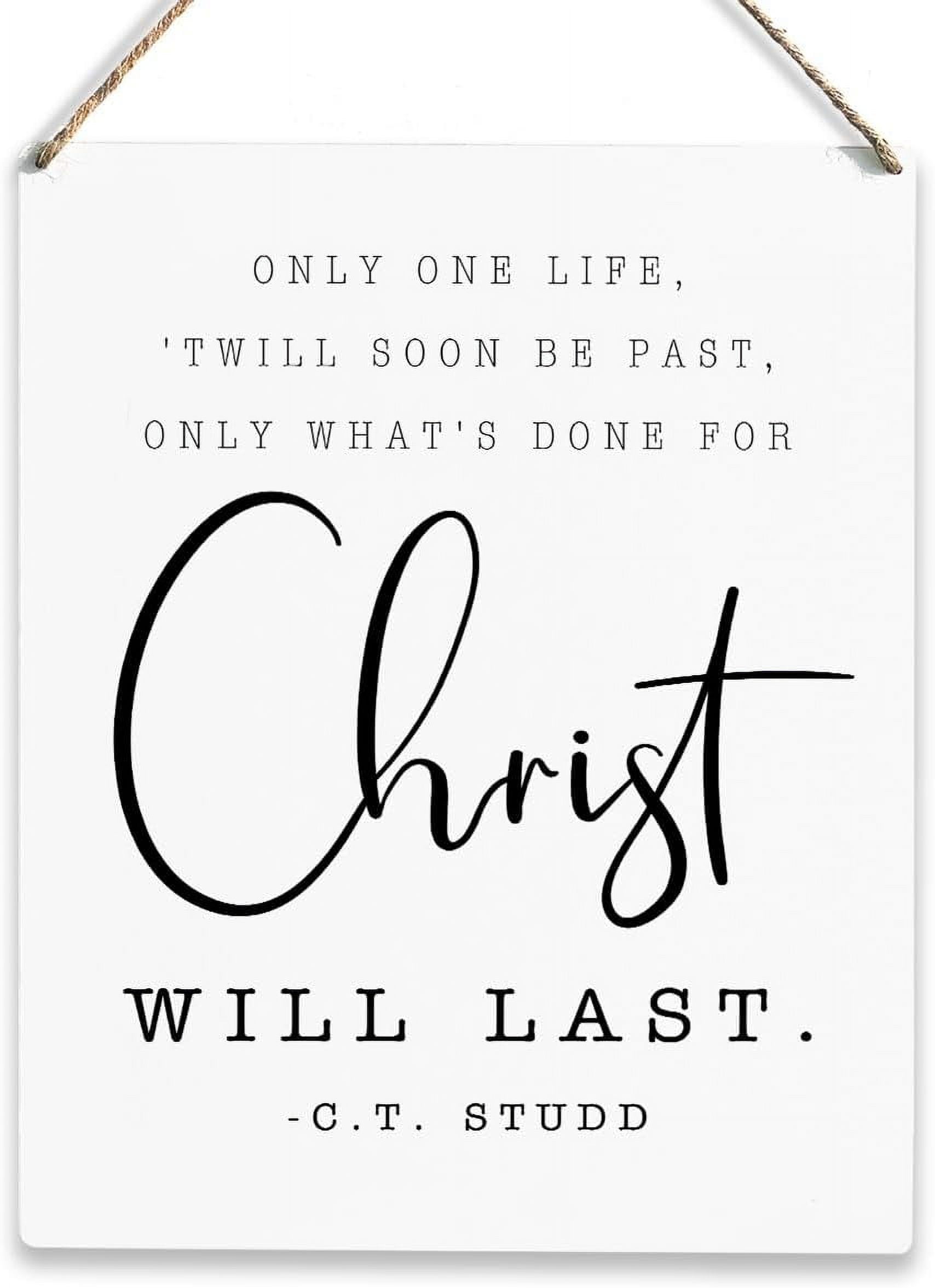 8x10 Inch Christian Inspirational Quotes Wall Decor Encouraging Rustic ...