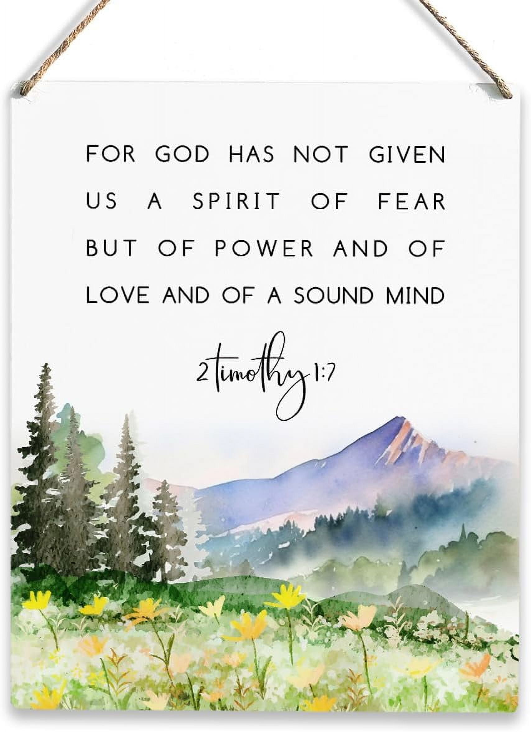 8x10 Inch Christian Inspirational Quotes Wall Decor Encouraging Rustic ...