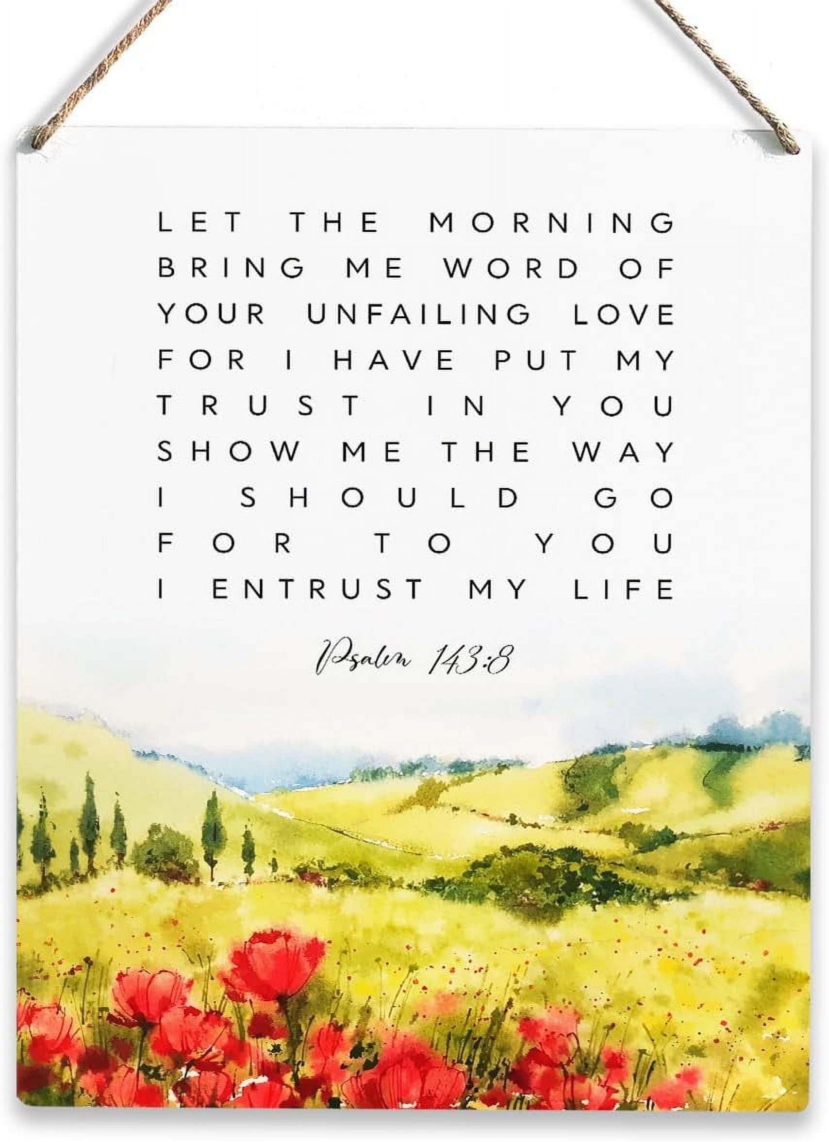 8x10 Inch Christian Inspirational Quotes Wall Decor Encouraging Rustic ...