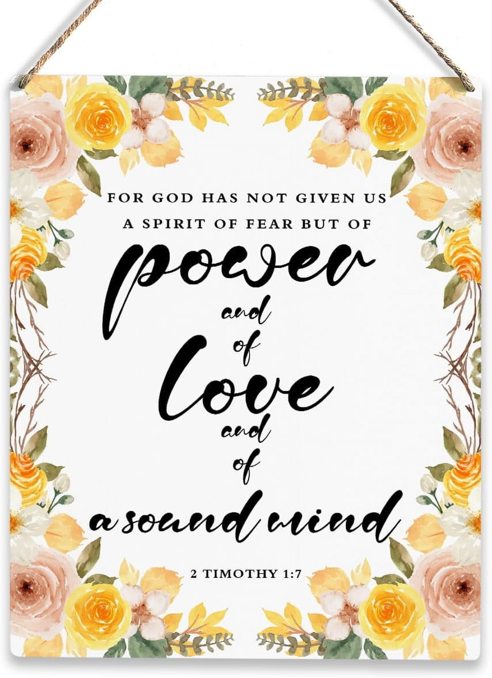 8x10 Inch Christian Inspirational Quotes Wall Decor Motivation Rustic ...