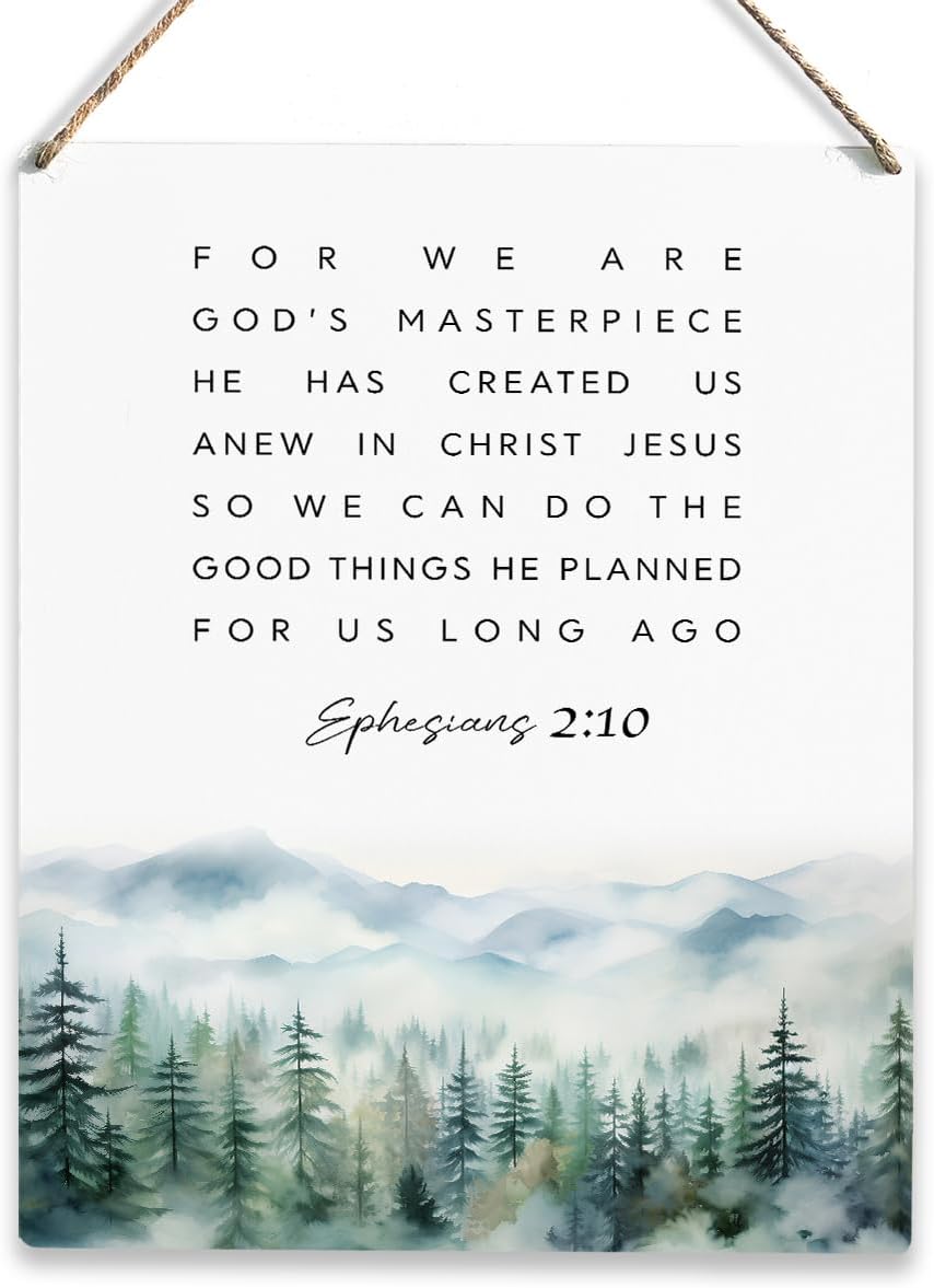 8x10 Inch Christian Inspirational Quotes Wall Decor Motivation Rustic ...