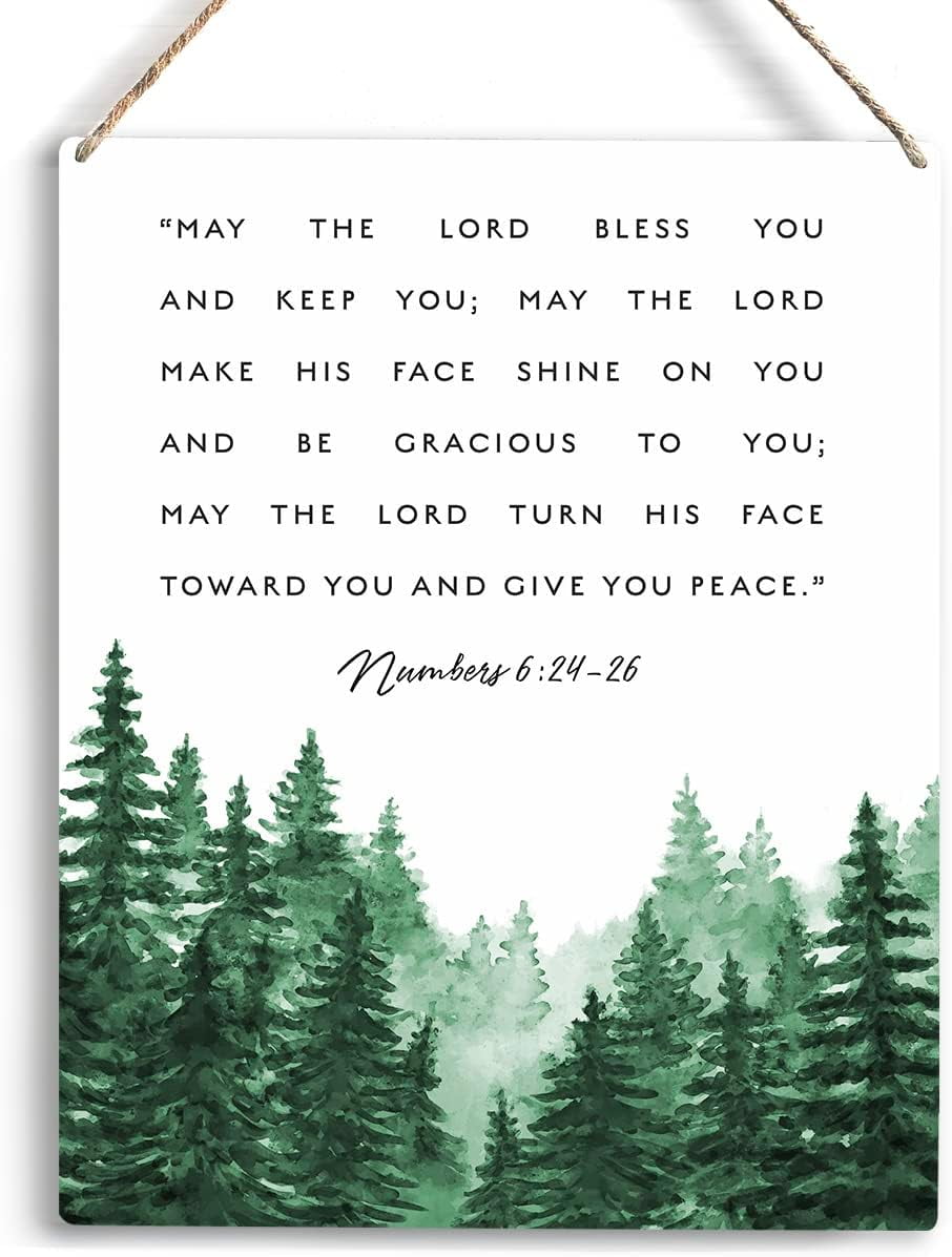 8x10 Inch Christian Inspirational Wall Art May The Lord Bless You And ...