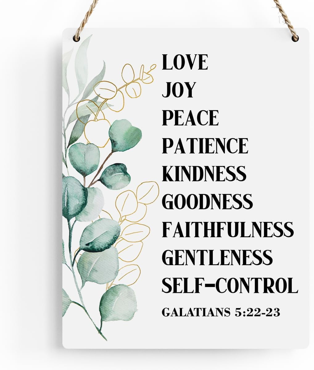 8x10 Inch Christian Wall Decor Galatians 522-23 Fruit Of The Spirit ...