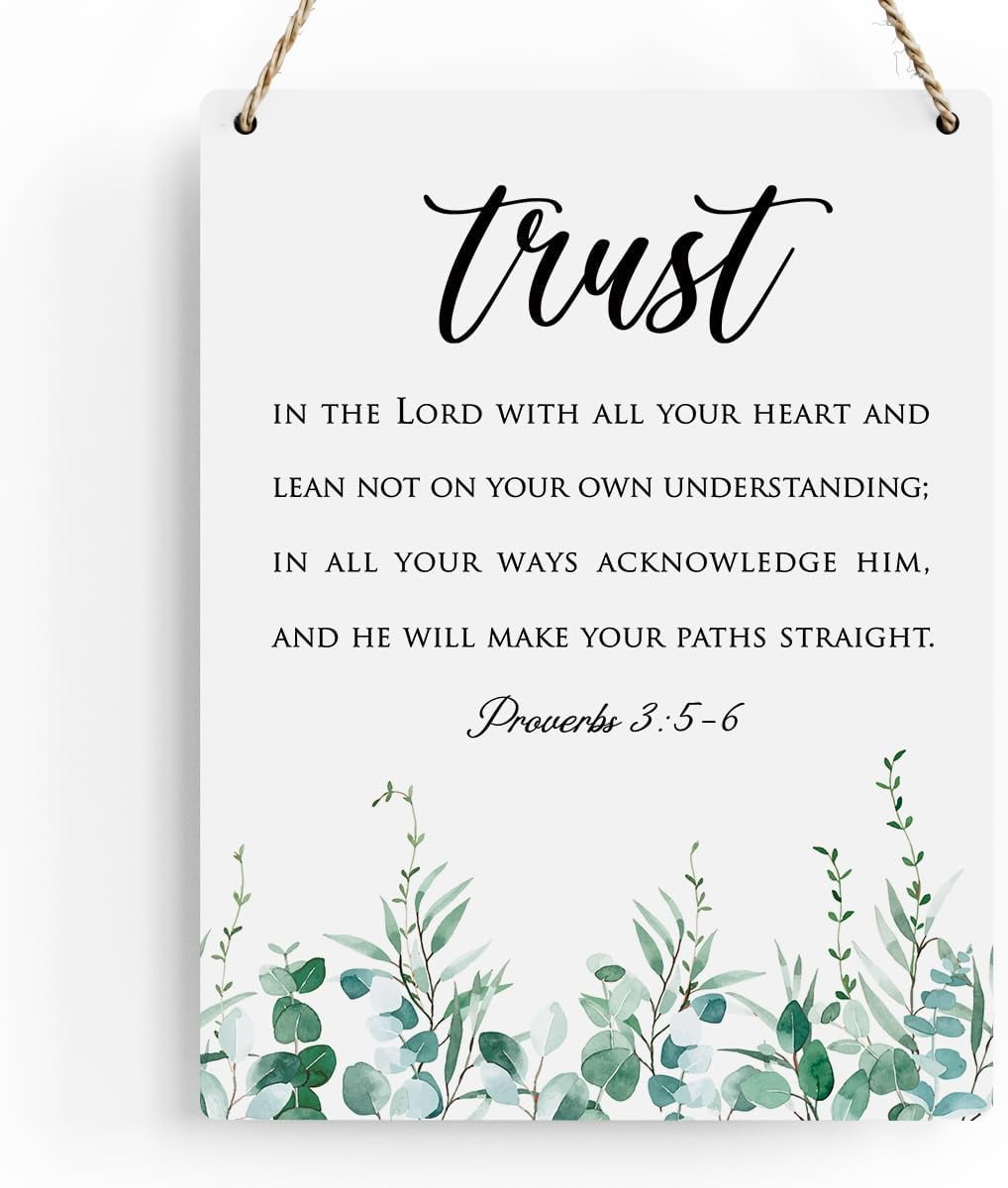 8x10 Inch Christian Wall Decor Inspirational Decor Proverbs 35-6 ...
