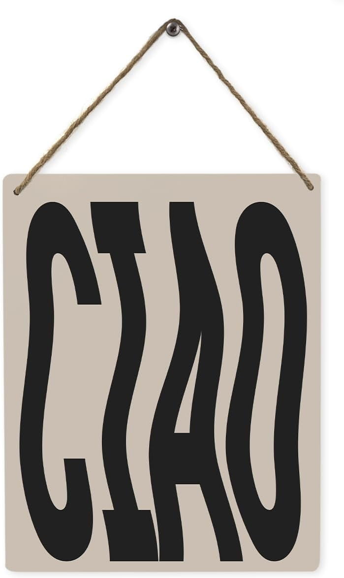 8x10 Inch Ciao Sign,Italian Hello Welcome Sign， Italian Decor，Rustic ...