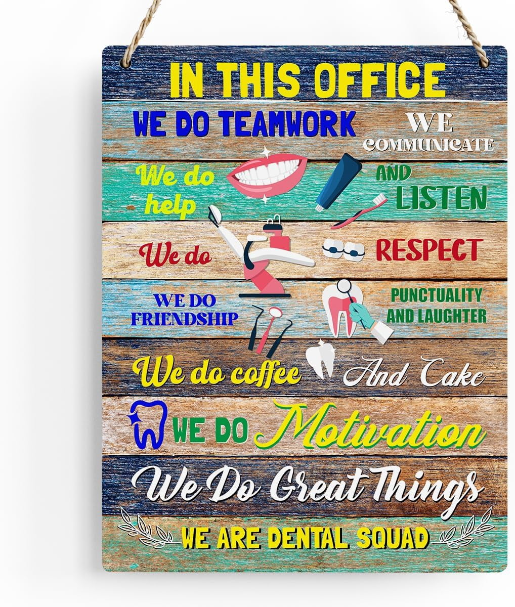 8x10 Inch Dental Office Decor Dental Assistant Hygienist Wall Decor ...