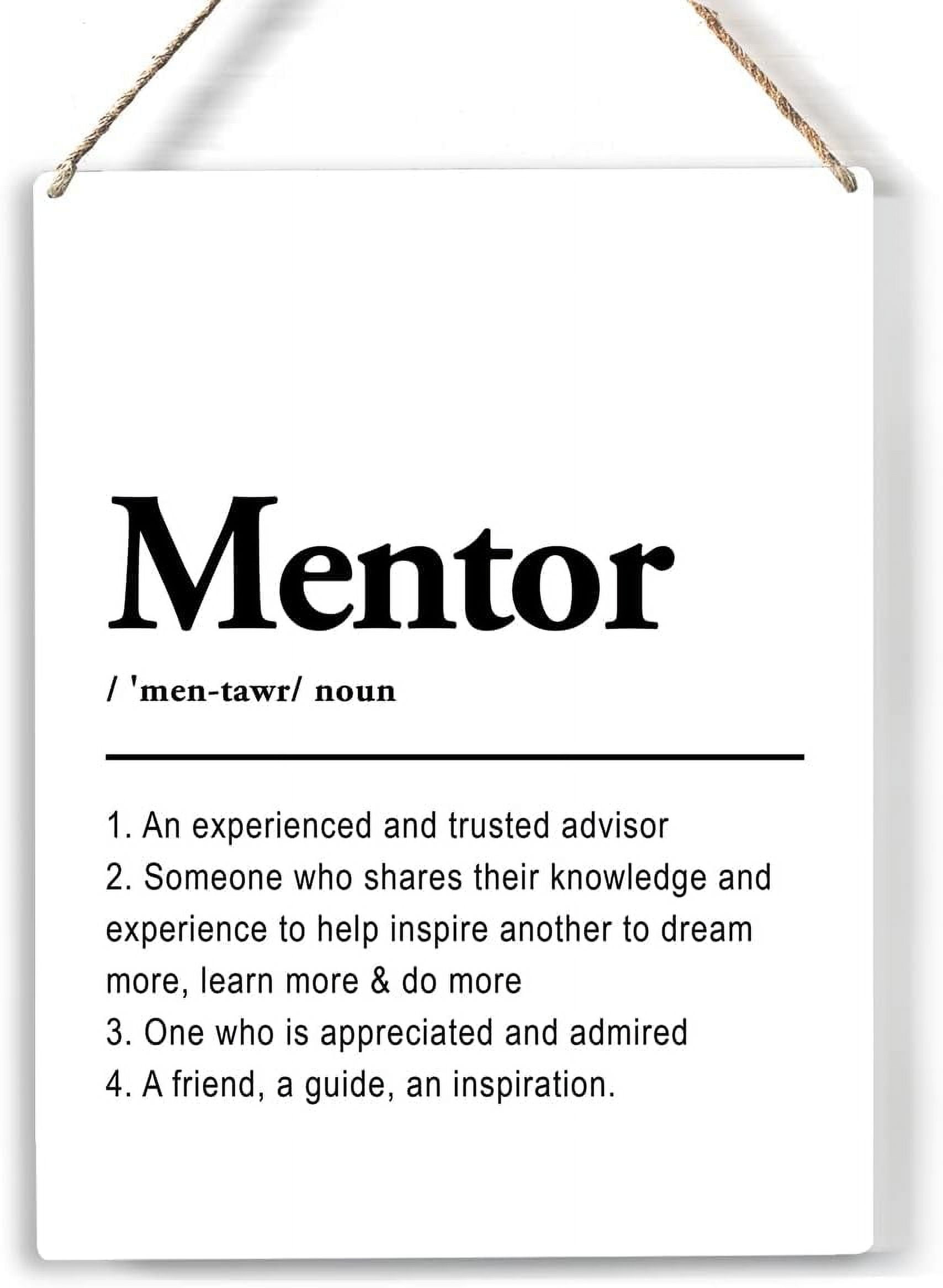 8x10 Inch Mentor Definition Wood Sign Mentor Wooden Signs Rustic ...