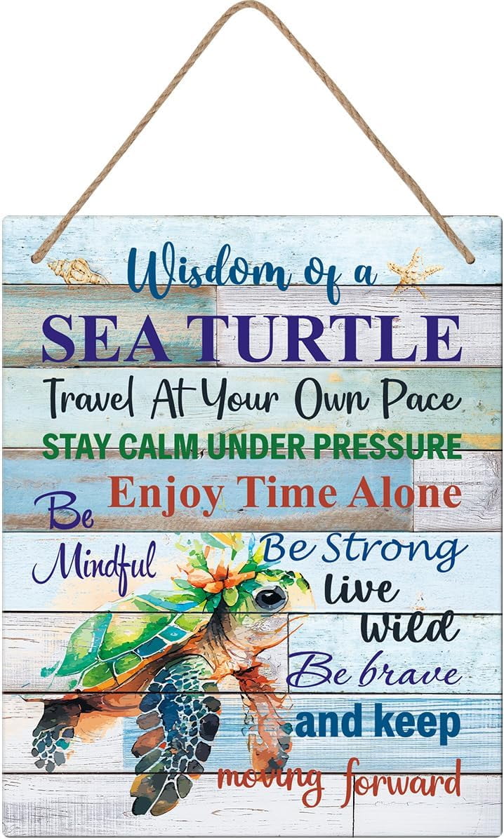 8x10 Inch Sea Turtle Wall Decor Inspirational Turtle Decor For Office ...