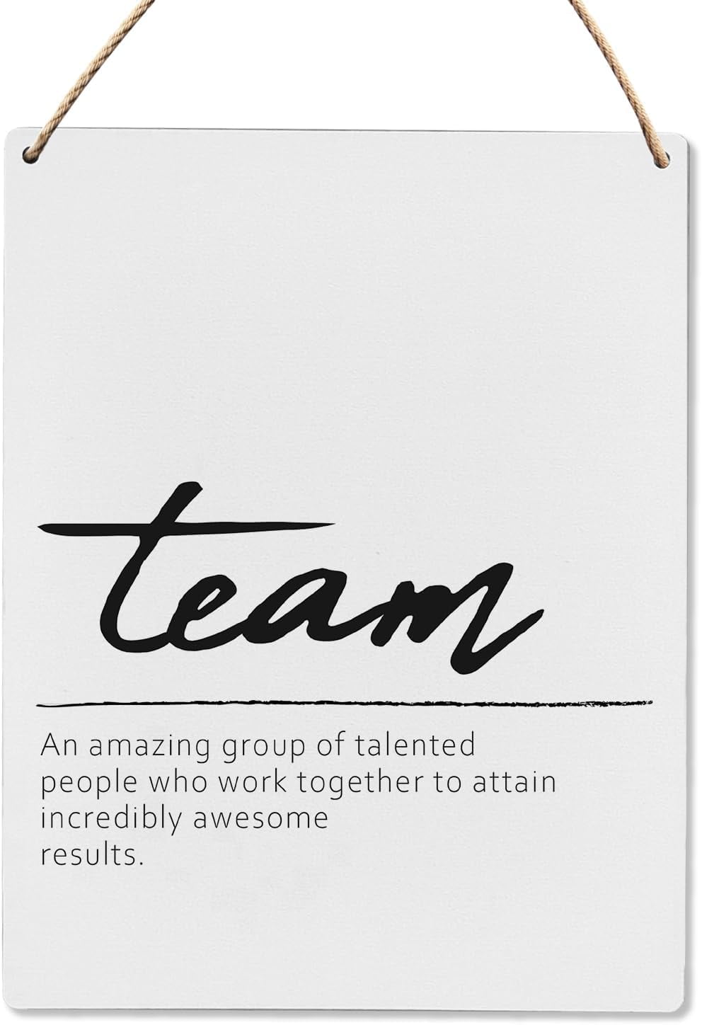 8x10 Inch Team Definition Office Wall Decor, Inspirational Team Quote ...