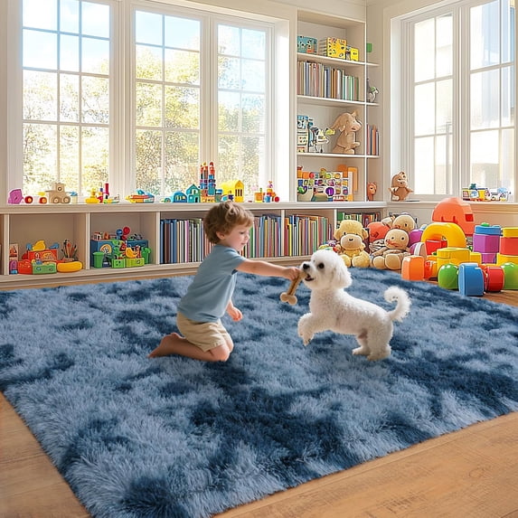 8x10 Large Area Rug for Living Room, Non Slip Soft Fluffy Shag Rug for ...