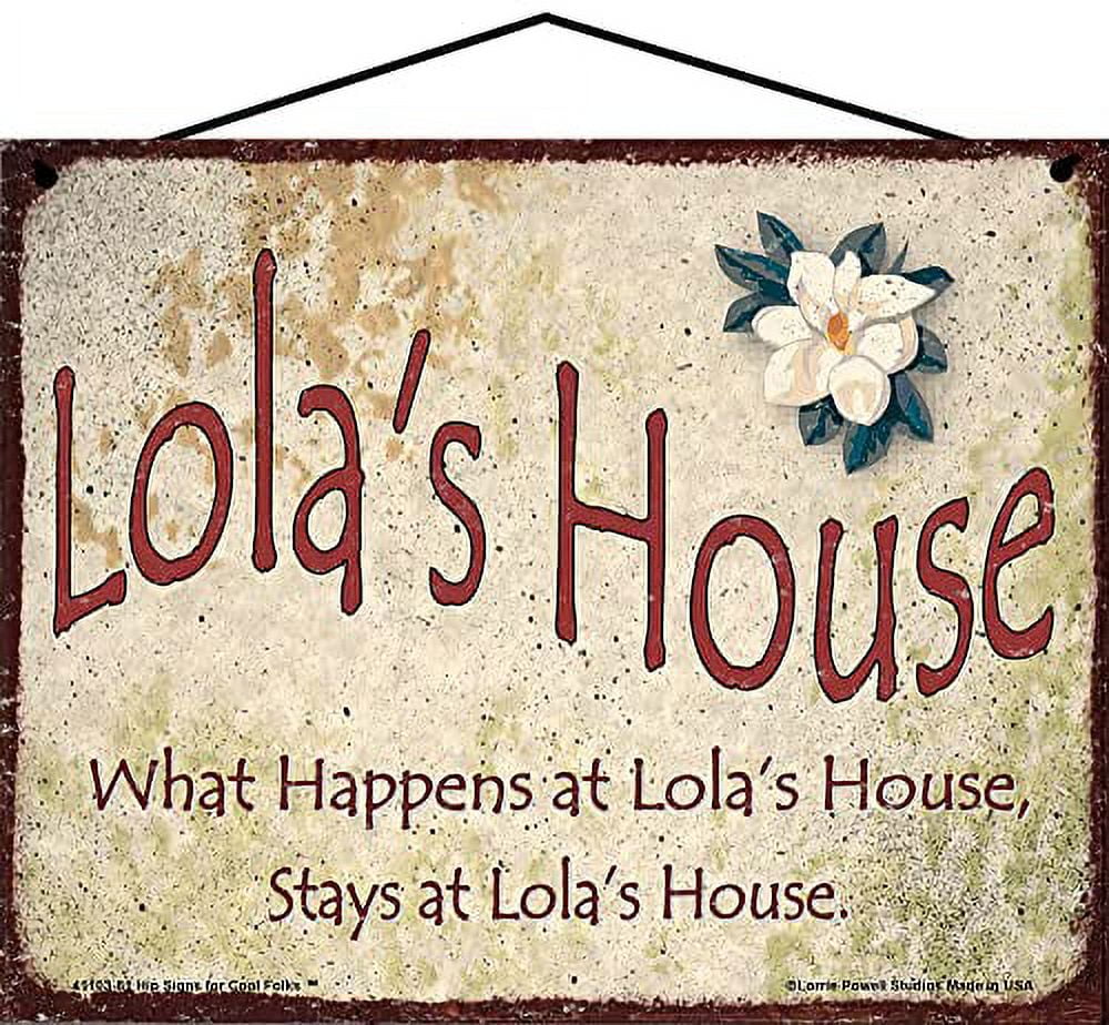8x10 Lola's House Sign with Magnolia Flower Filipino Word for ...
