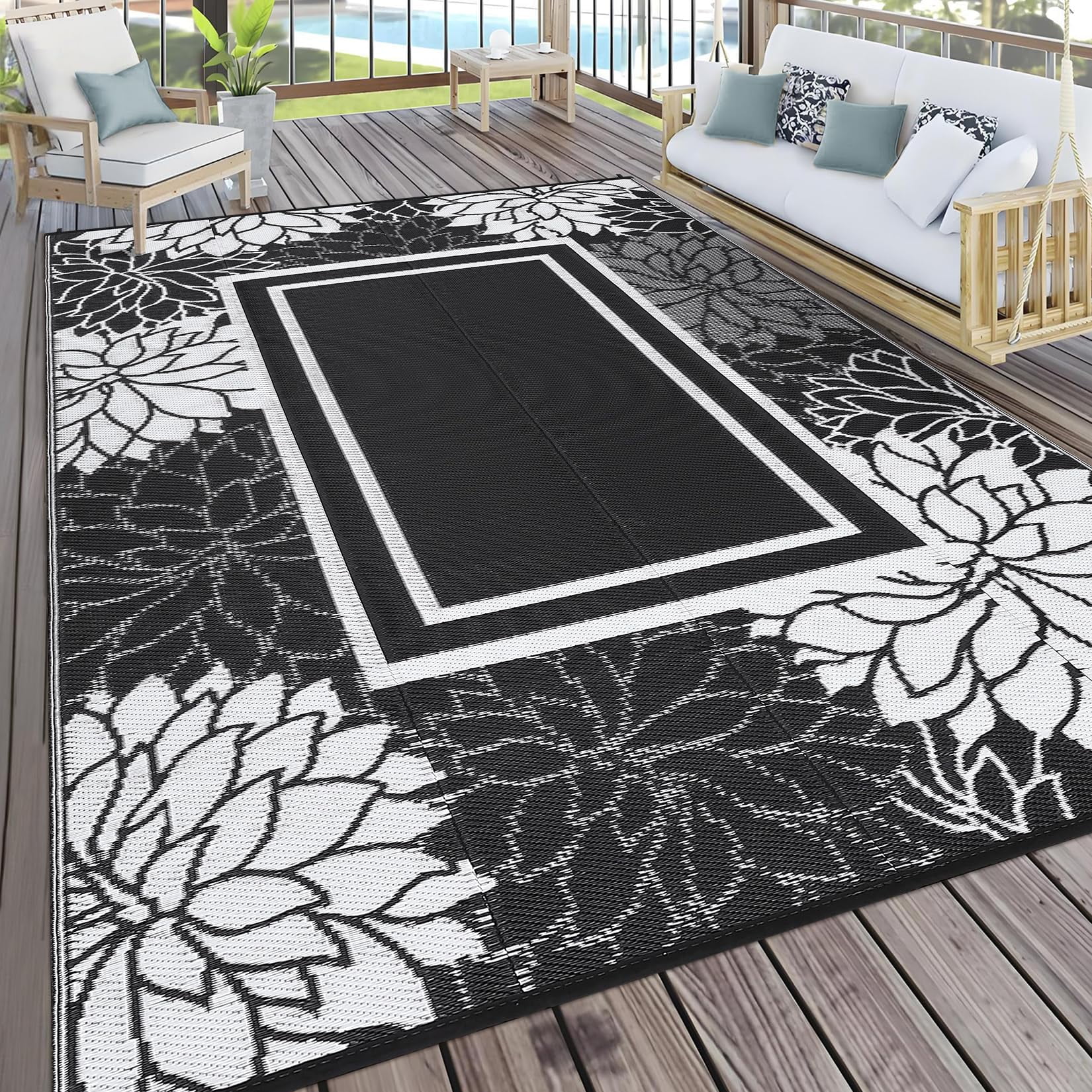 8x10 Outdoor Rug Carpet,Waterproof Outdoor Patio Rug Mat,Outdoor Patio ...