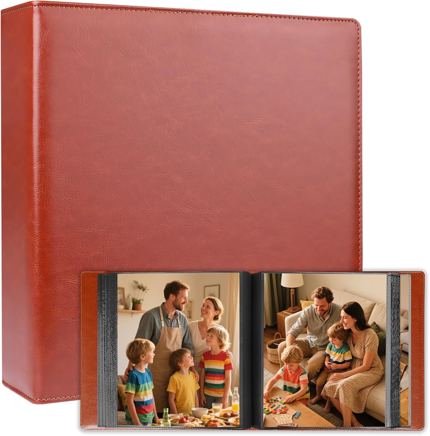 8x10 Photo Album 168 Pockets Holds 168 Photos, Large Capacity Leather ...