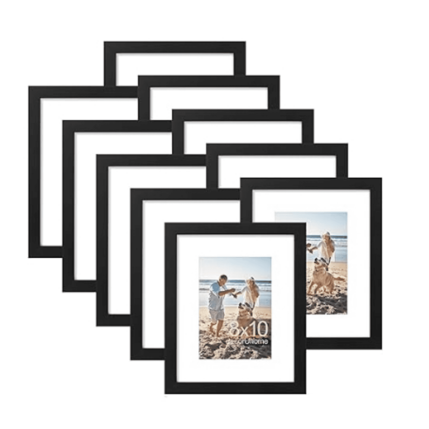 8x10 Picture Frame, Display Photos 5x7 with Mat or 8x10 Unmatted ...