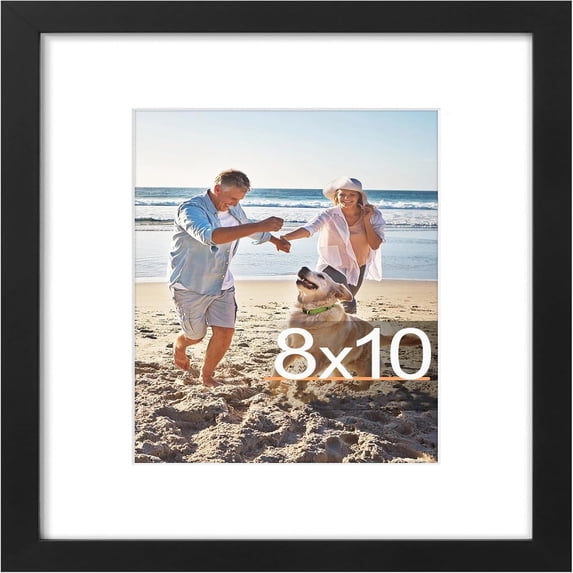 8x10 Picture Frame, Display Pictures 5x7 with Mat or 8x10 without Mat ...