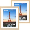 8x10 Picture Frame Set of 2, Photo Frame with HD Plexiglass, Display ...