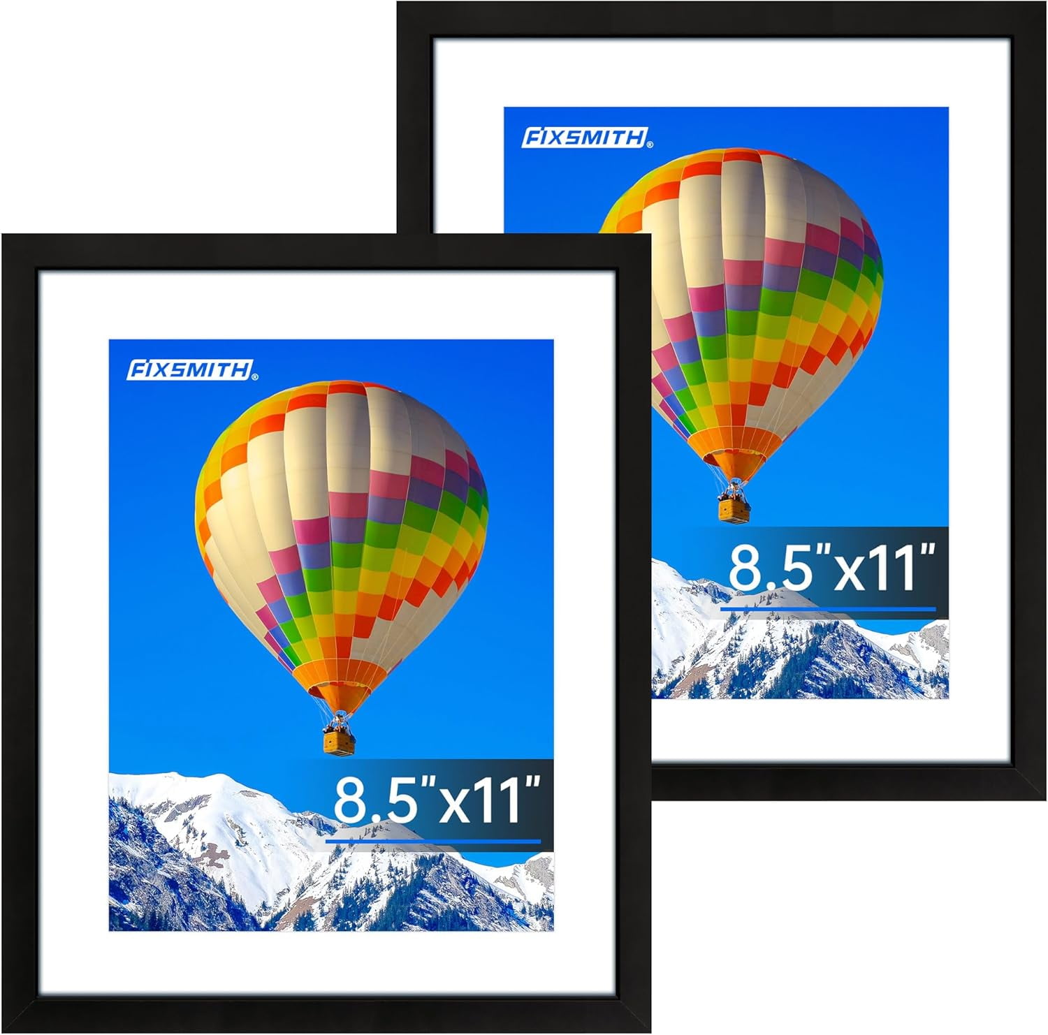 8x10 Picture Frame Set of 2, Photo Frame with HD Plexiglass, Display ...