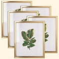8x10 Picture Frame - Set of 5, Matte Gold 8 x 10 Photo Frame with High ...