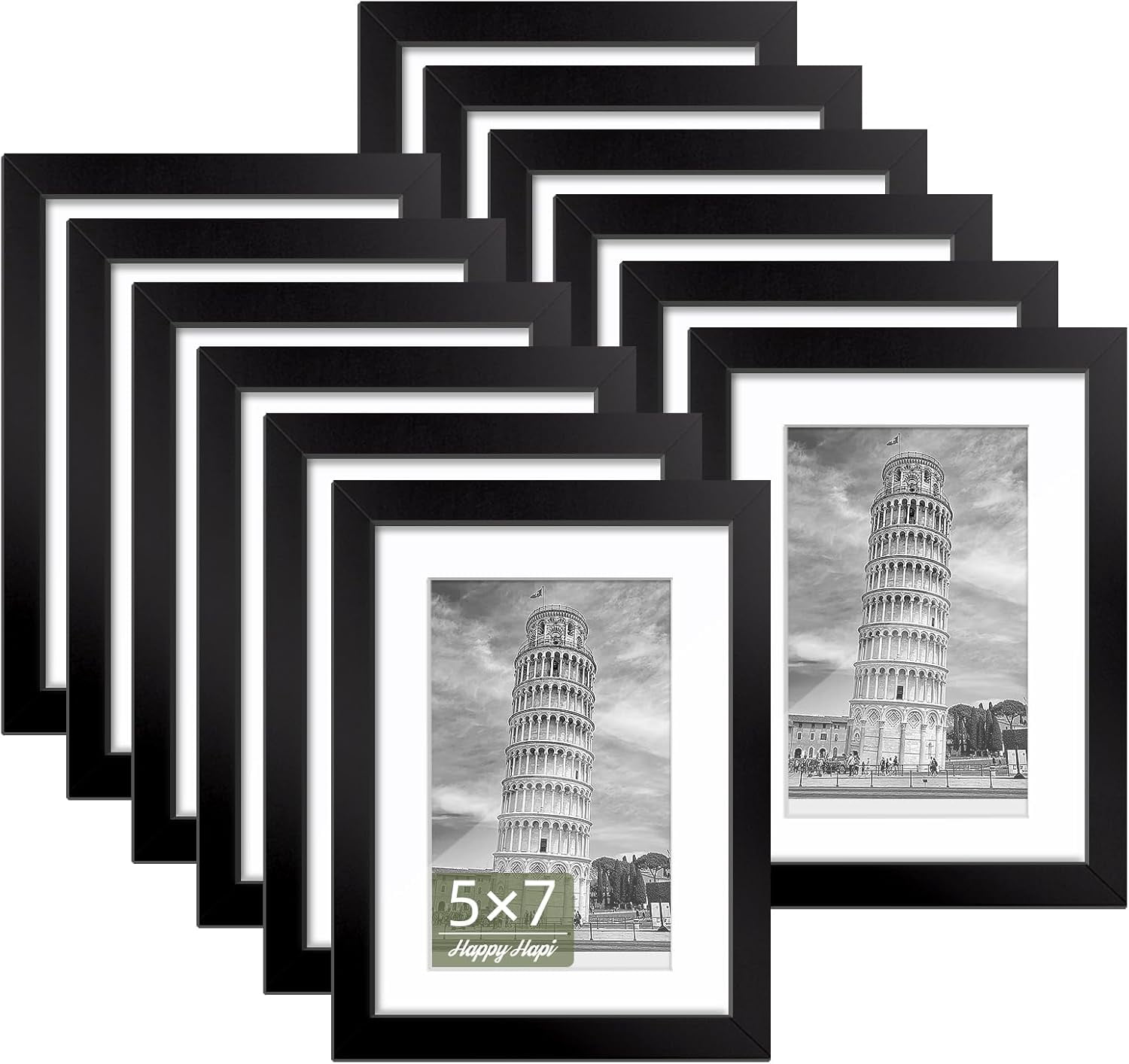 8x10 Picture Frame Set of 6, 8x10 White Picture Frame Display Pictures ...