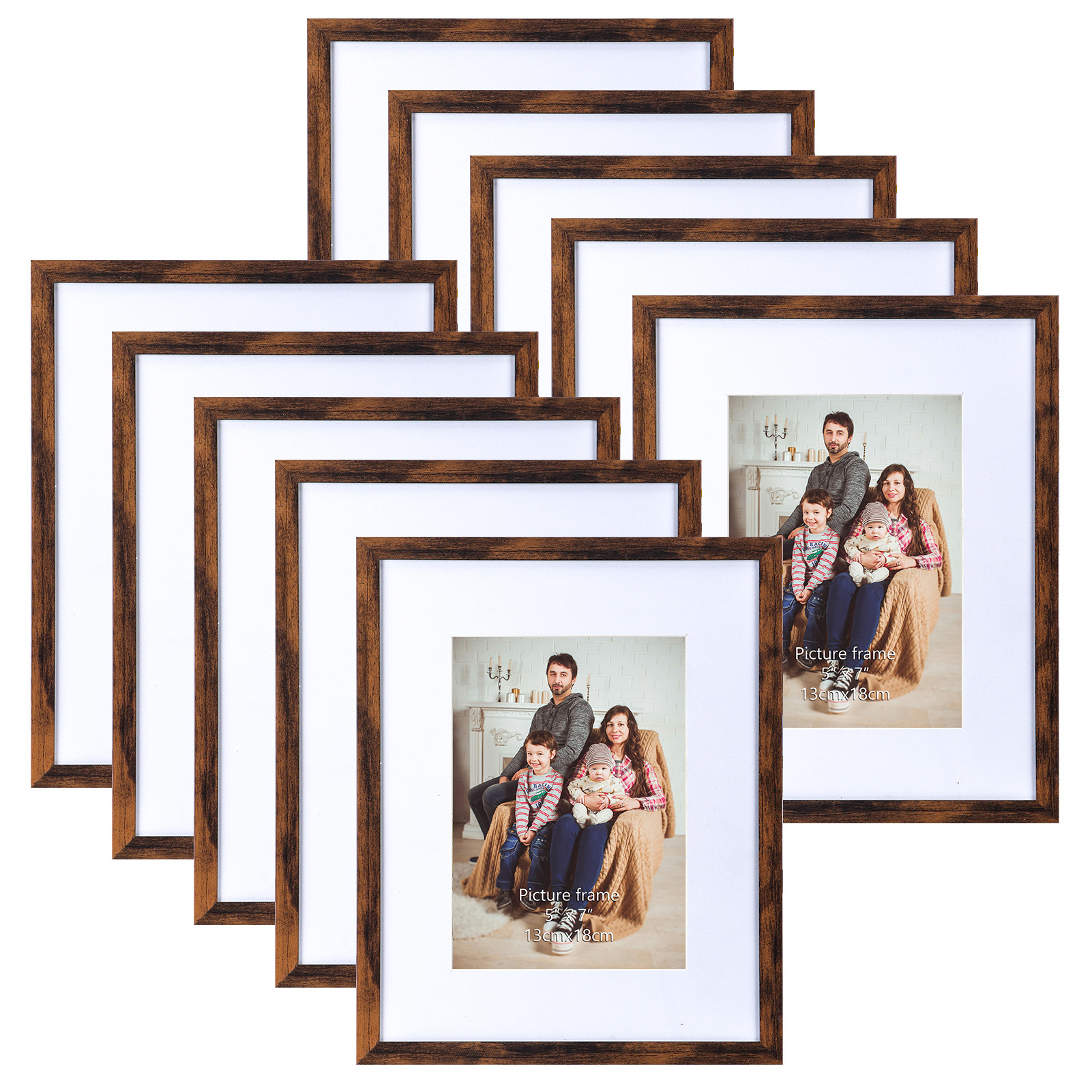 Kate and Laurel Bordeaux Gallery Wall Frame and Shelf Kit, Set of 5 ...