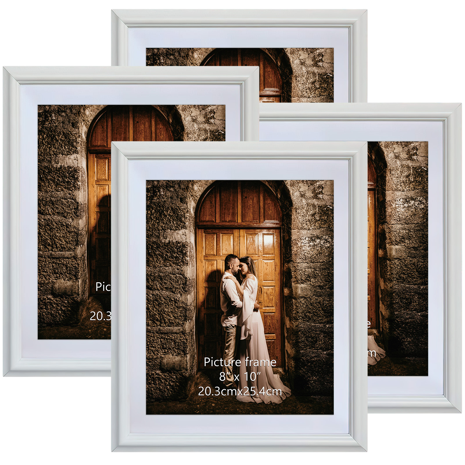 Mainstays 8" x 10" Distressed Champagne Picture Frame - Walmart.com