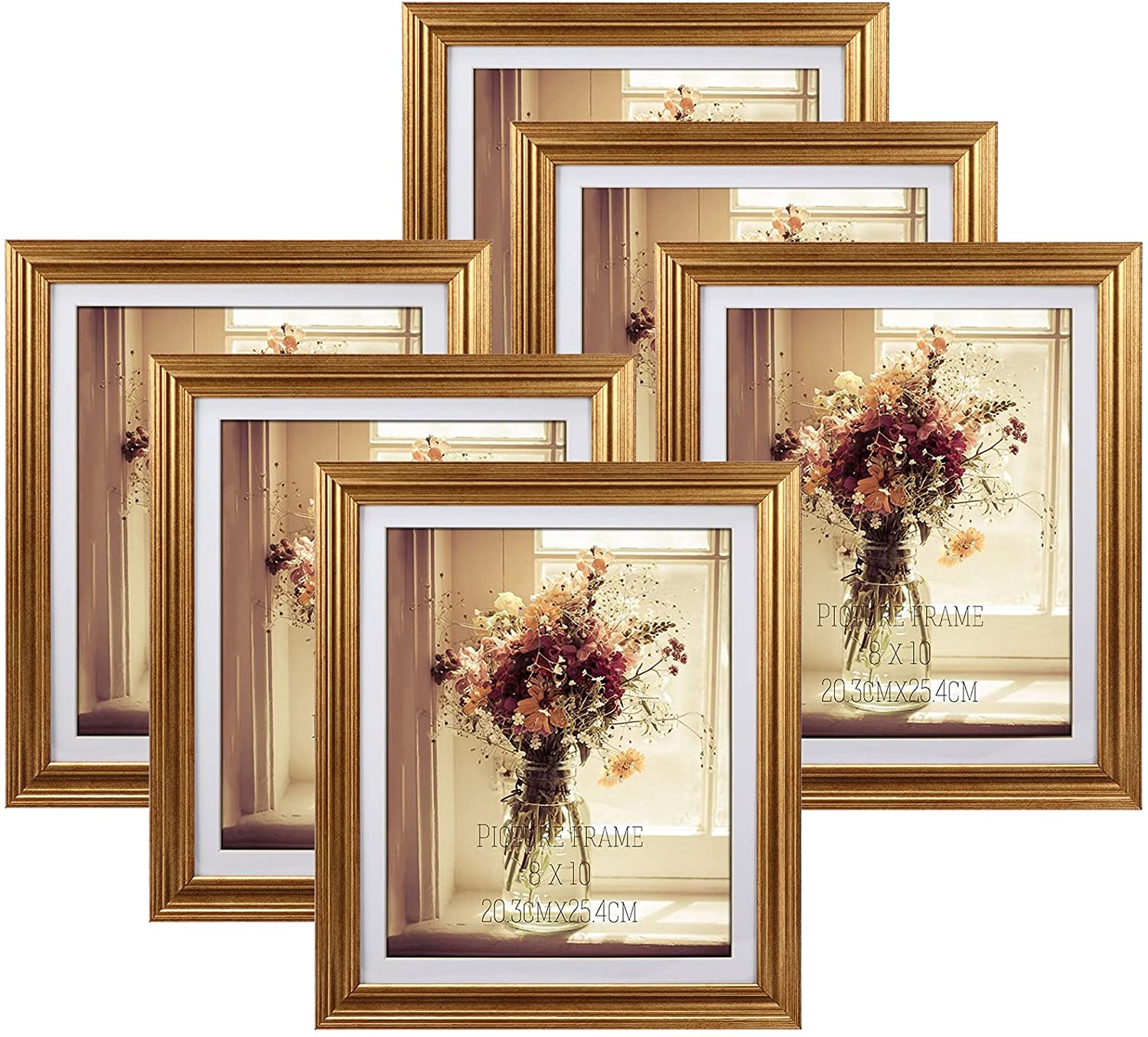 Icona Bay 8x10 Gold Picture Frame, Glam Style, 1 Pack, Elegante ...